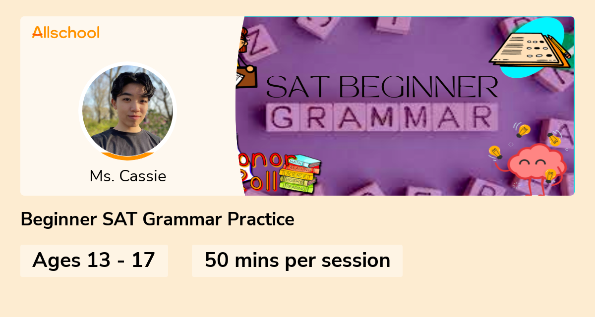 Beginner SAT Grammar Practice Live Interative Class For Ages 13 17 beginner-sat-grammar-practice-live-interative-class-for-ages-13-17