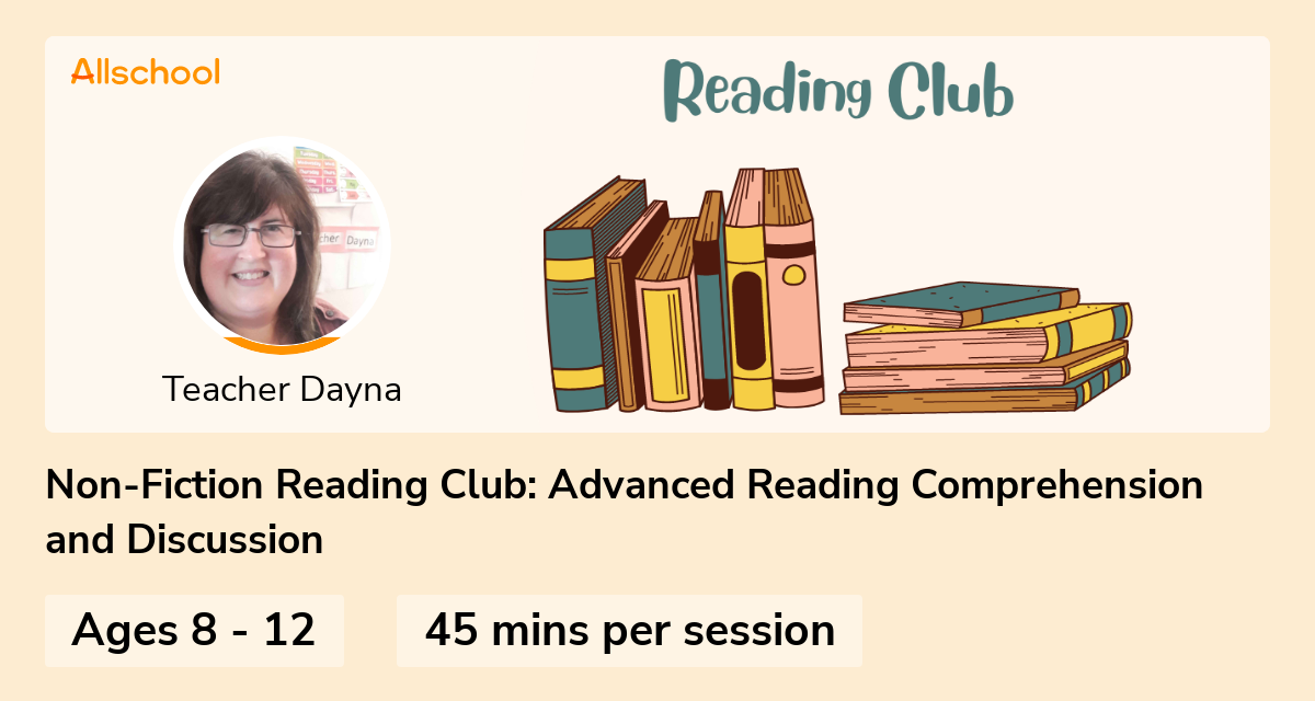 Non Fiction Reading Club Advanced Reading Comprehension And Discussion
