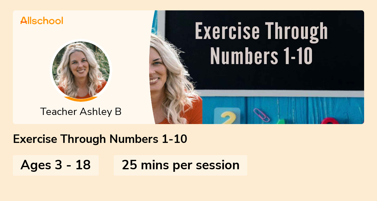 Exercise Through Numbers 1 10 Live Interative Class For Ages 3 18