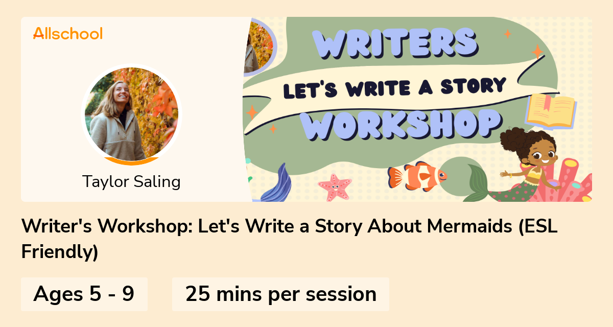 Writers Workshop Lets Write A Story About Mermaids Esl Friendly