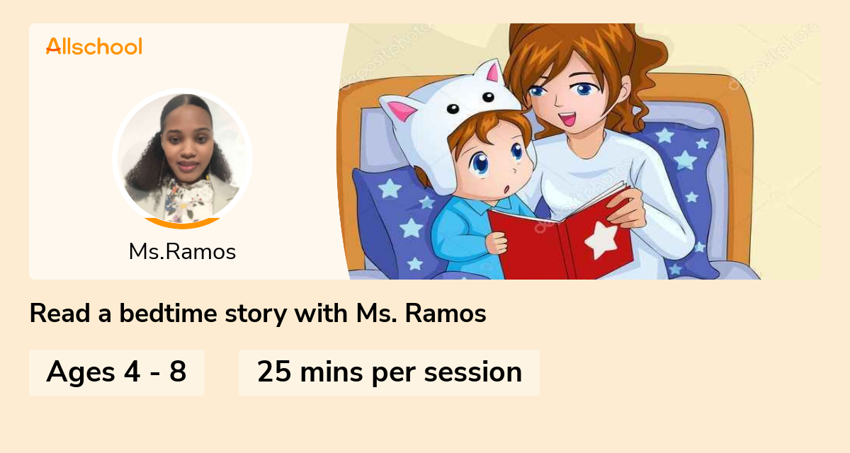 Read A Bedtime Story With Ms Ramos Live Interative Class For Ages 4