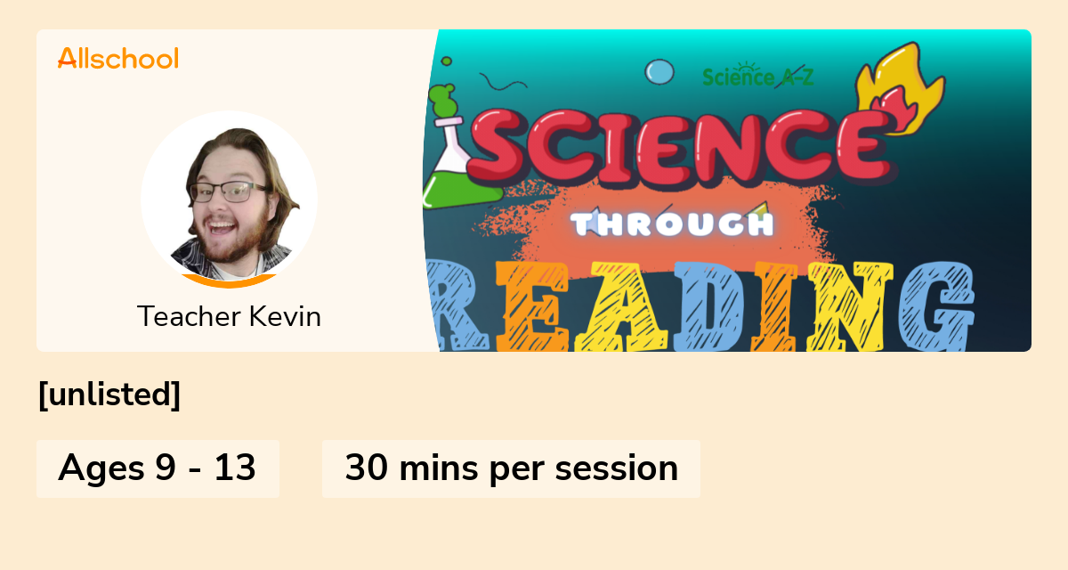 Group Science Reading Grades 3 4 Live Interative Class For Ages 9