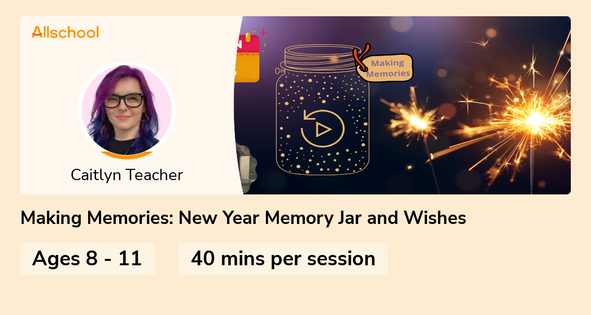 Making Memories New Year Memory Jar And Wishes Live Interative Class