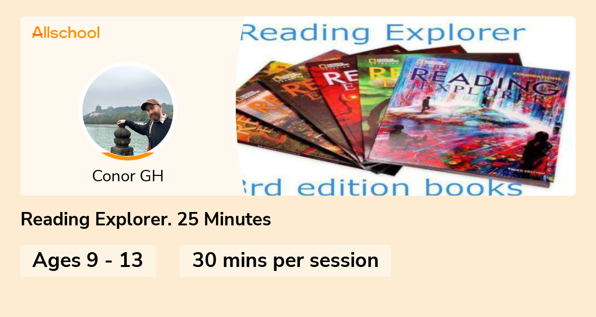 Reading Explorer 30 Minute Class Live Interative Class For Ages 8 12