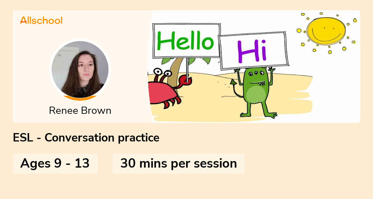 Esl Conversation Practice Live Interative Class For Ages 9 13