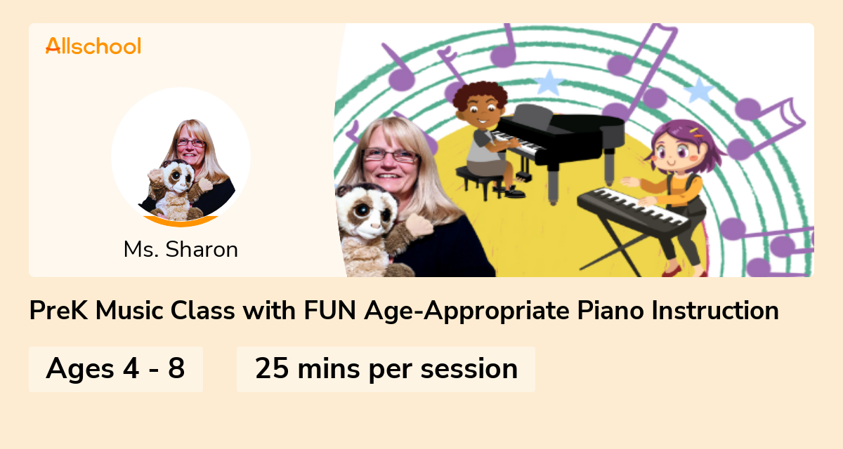 Prek Music Class With Fun Age Appropriate Piano Instruction Live