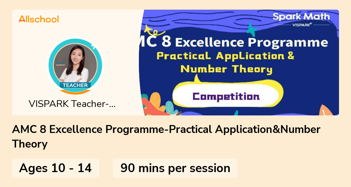 Amc 8 Excellence Programme Practical Applicationandnumber Theory Live