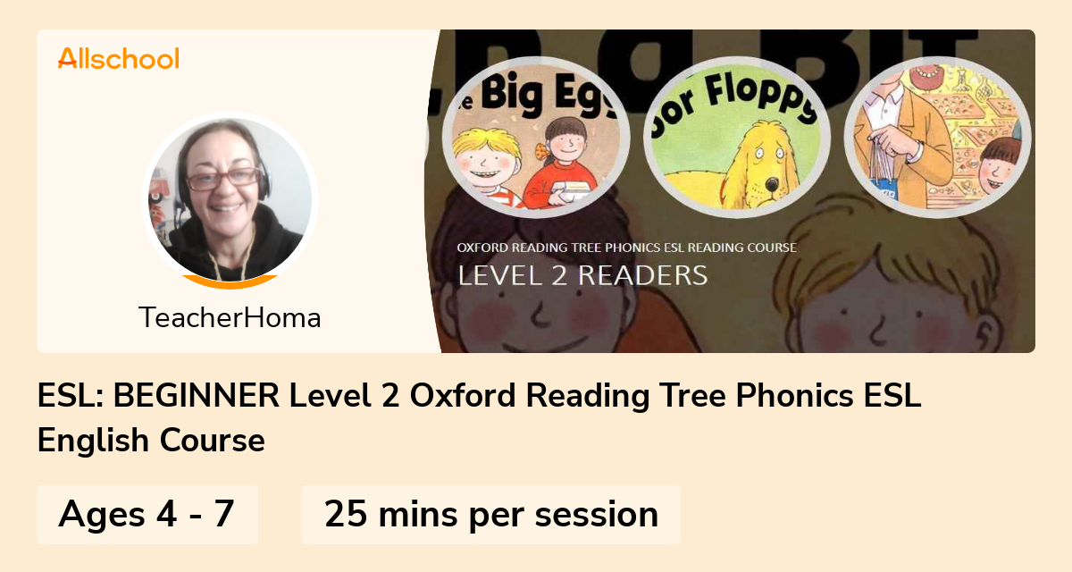 Level 2 Oxford Reading Tree Phonics ESL English Course | Live ...