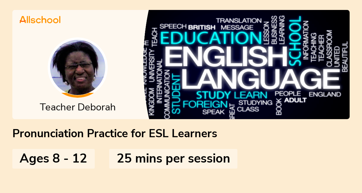 Pronunciation Practice For Esl Learners Live Interative Class For