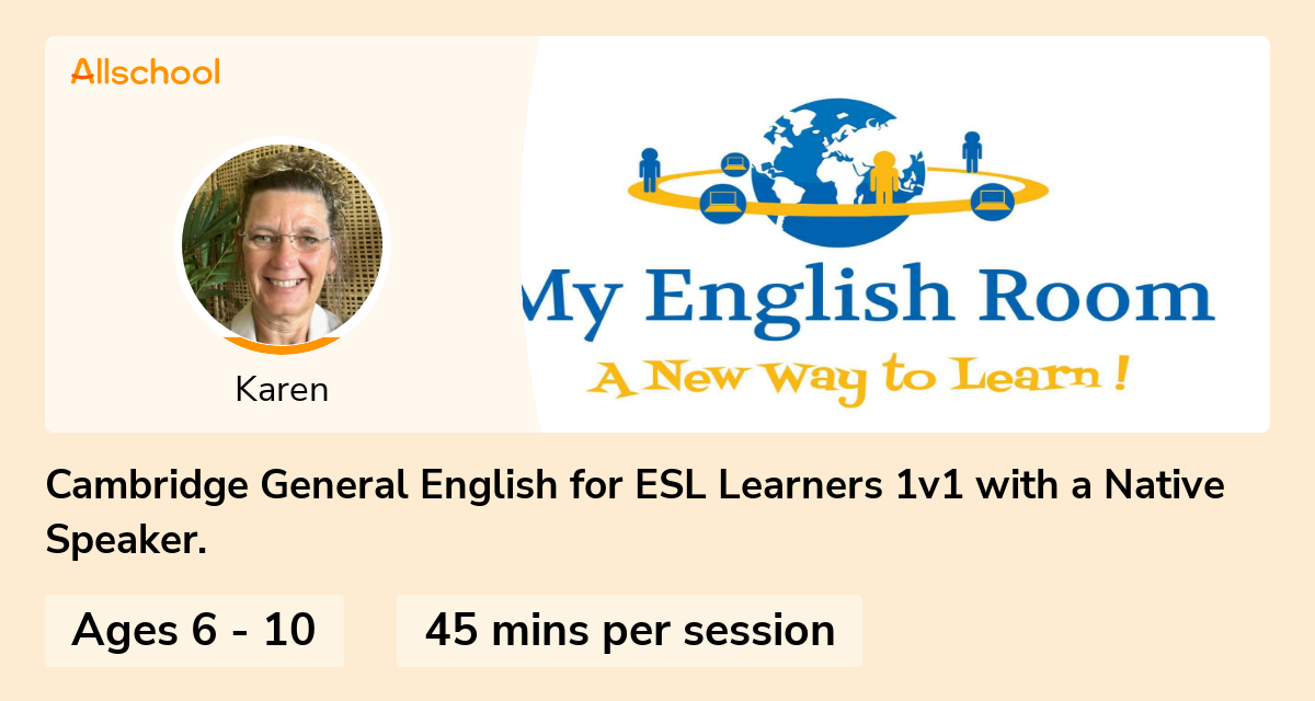 Cambridge General English For Esl Learners 1v1 With A Native Speaker