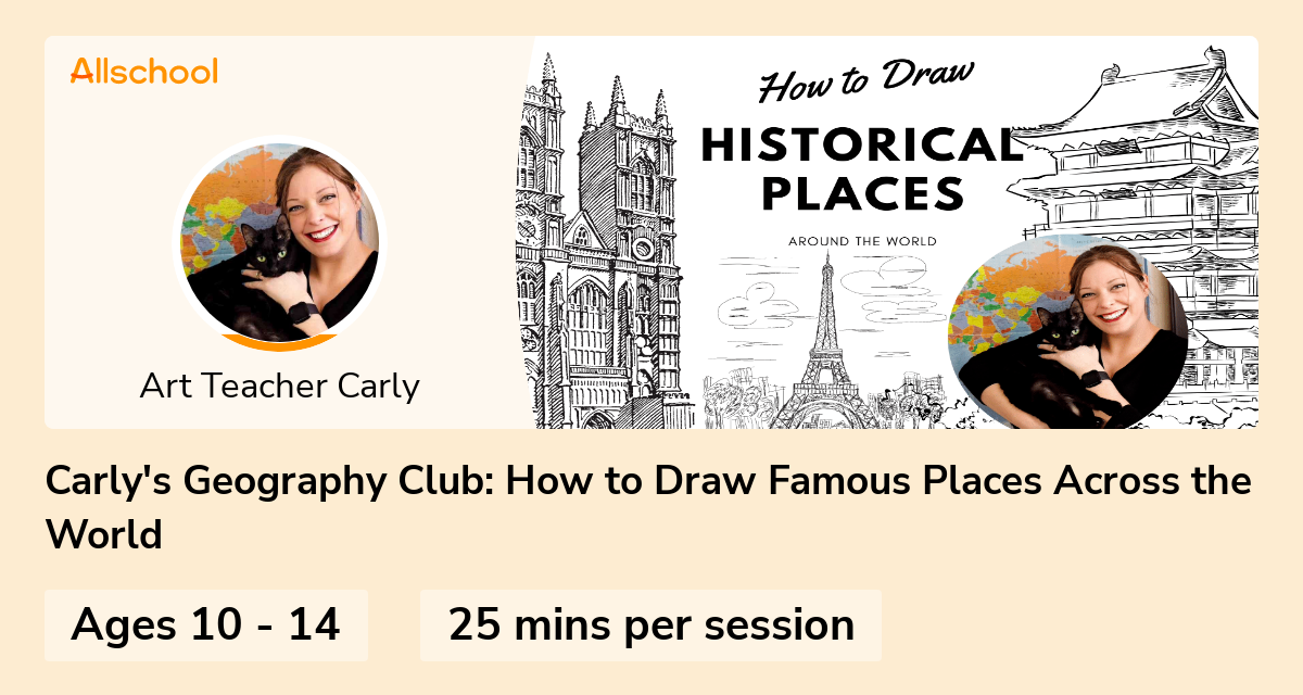 Carly's Geography Club: How to Draw Famous Places Across the World ...