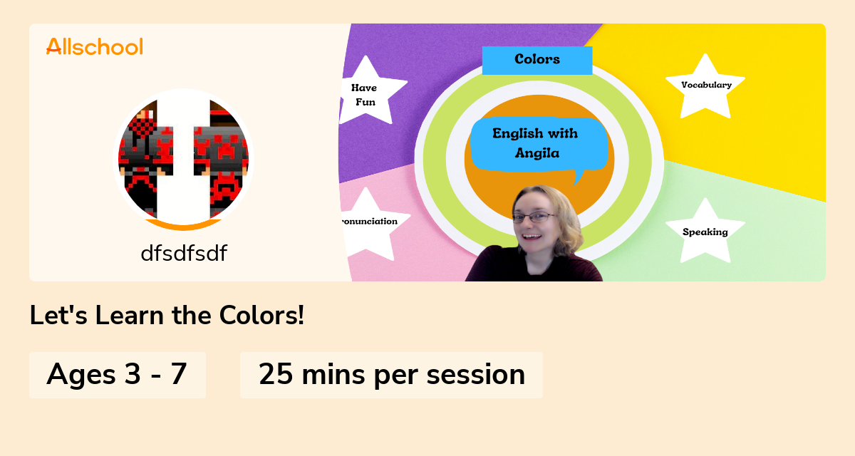 I Can Learn Colors Esl Live Interative Class For Ages 3 6 Taught