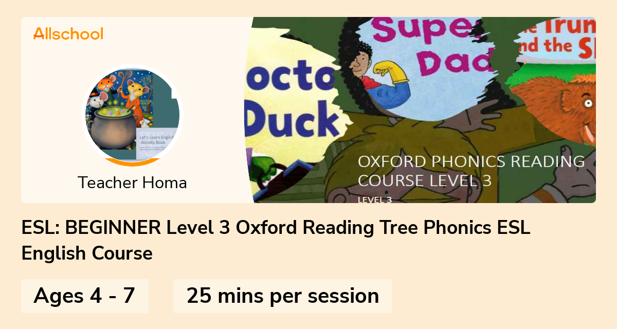 Level 3 Oxford Reading Tree Phonics ESL English Course | Live ...