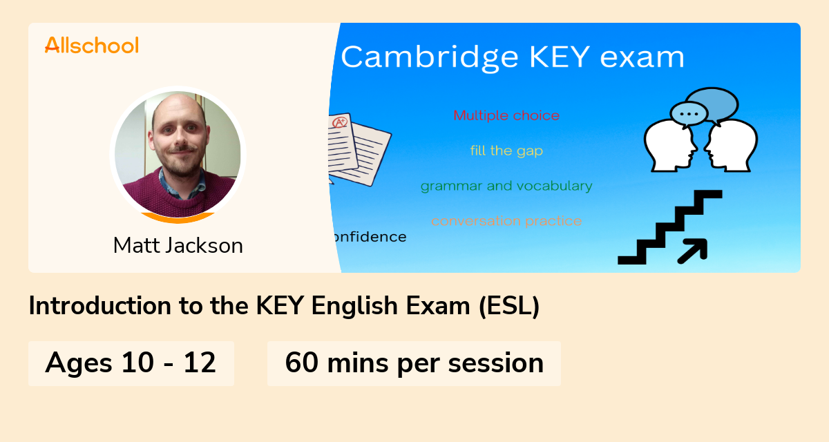 Introduction To The Key English Exam Esl Live Interative Class For
