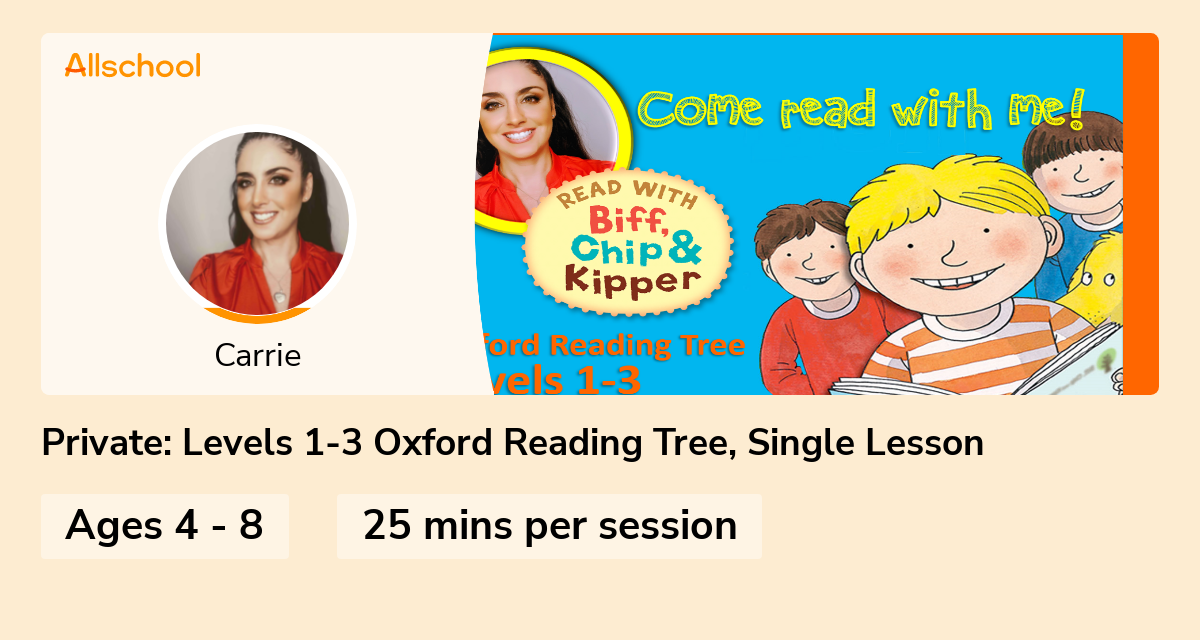 Private Levels 1 3 Oxford Reading Tree Single Lesson Live