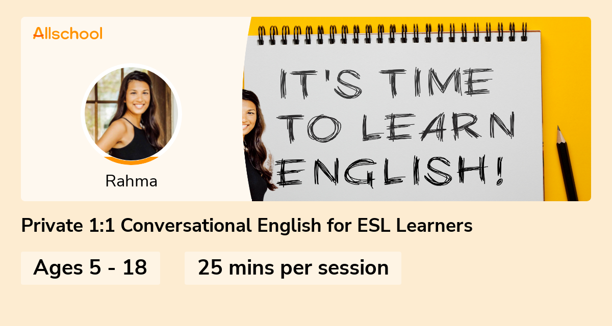 Private 11 Conversational English For Esl Learners Live Interative