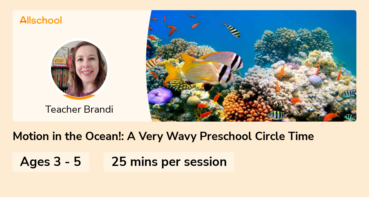 Motion In The Ocean A Very Wavy Preschool Circle Time Live