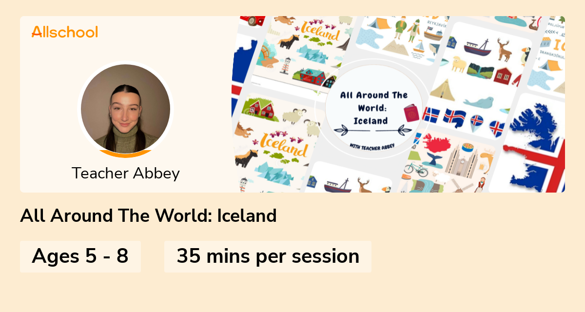 All Around The World Iceland Live Interative Class For Ages 5 8