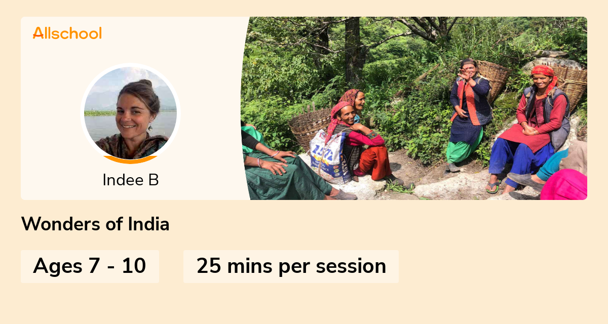 Wonders of India | Live interative class for ages 7-10 | taught by ...